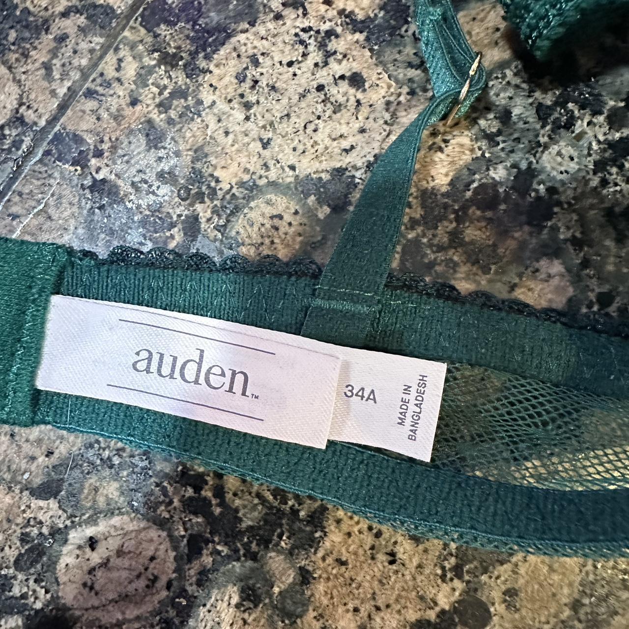 Auden - Emerald green lace bra, size 34A #Auden... - Depop