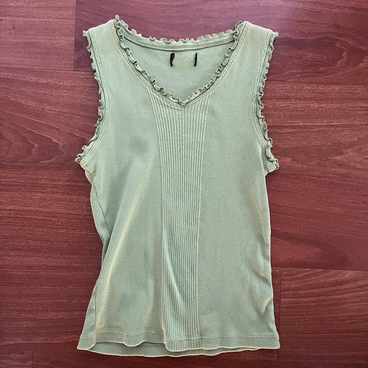 Light Green Tank Top The Brand Is Styleandco And It Is Depop