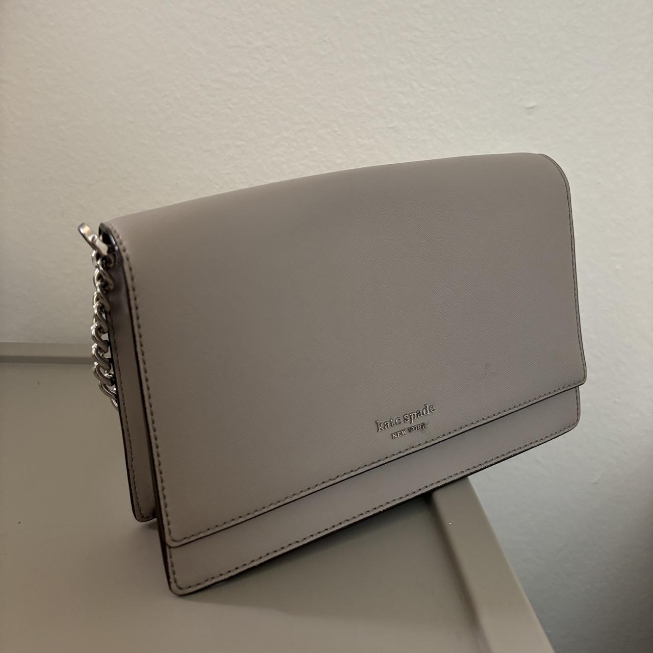 Kate Spade Grey Purse - Depop