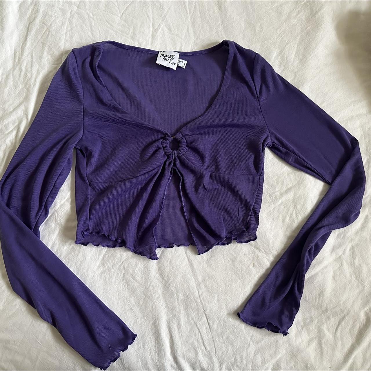 Princess Polly purple shirt SIZE 2 - Depop
