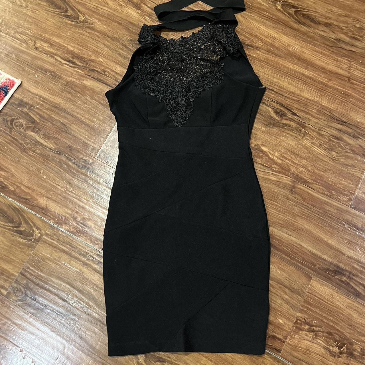 Sexy fun bandage lbd with fun halter neck tie and... - Depop