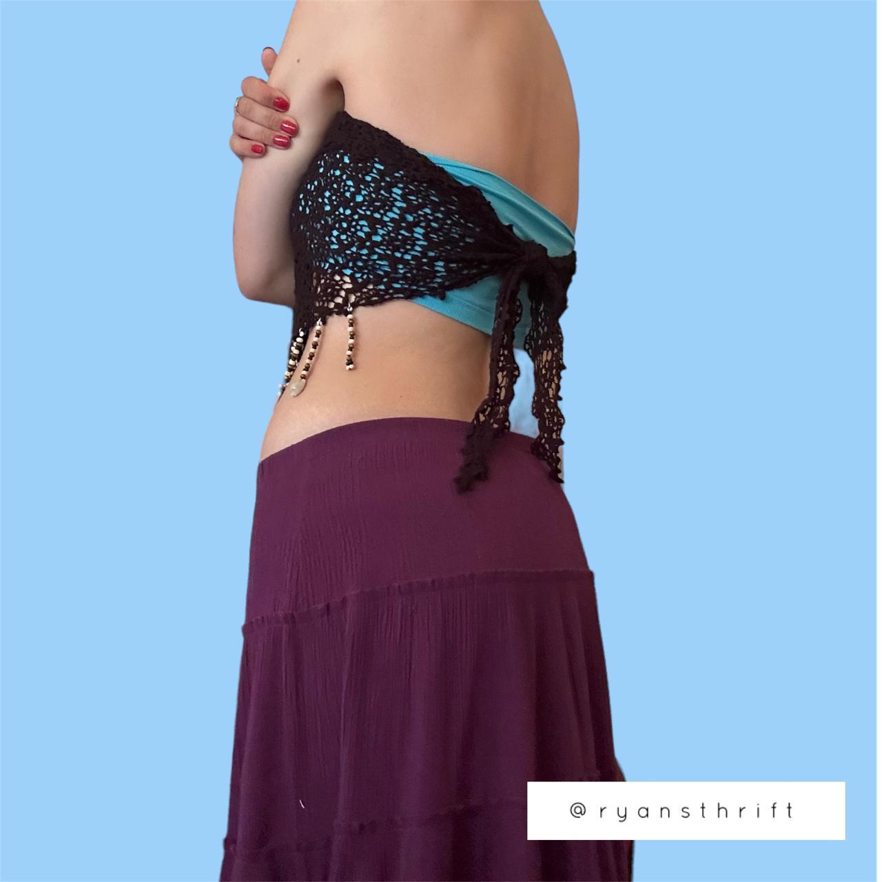 Urban Outfitters Crochet Bandeau Model... - Depop