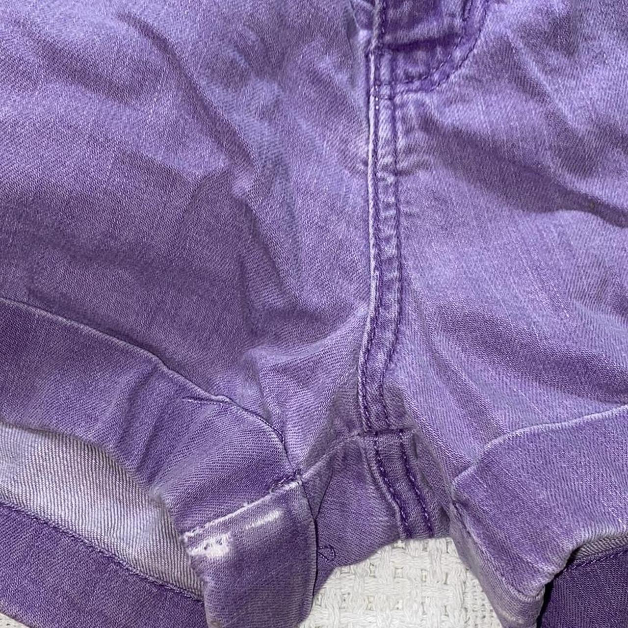 cute purple Lee denim shorts. slight sign of... - Depop