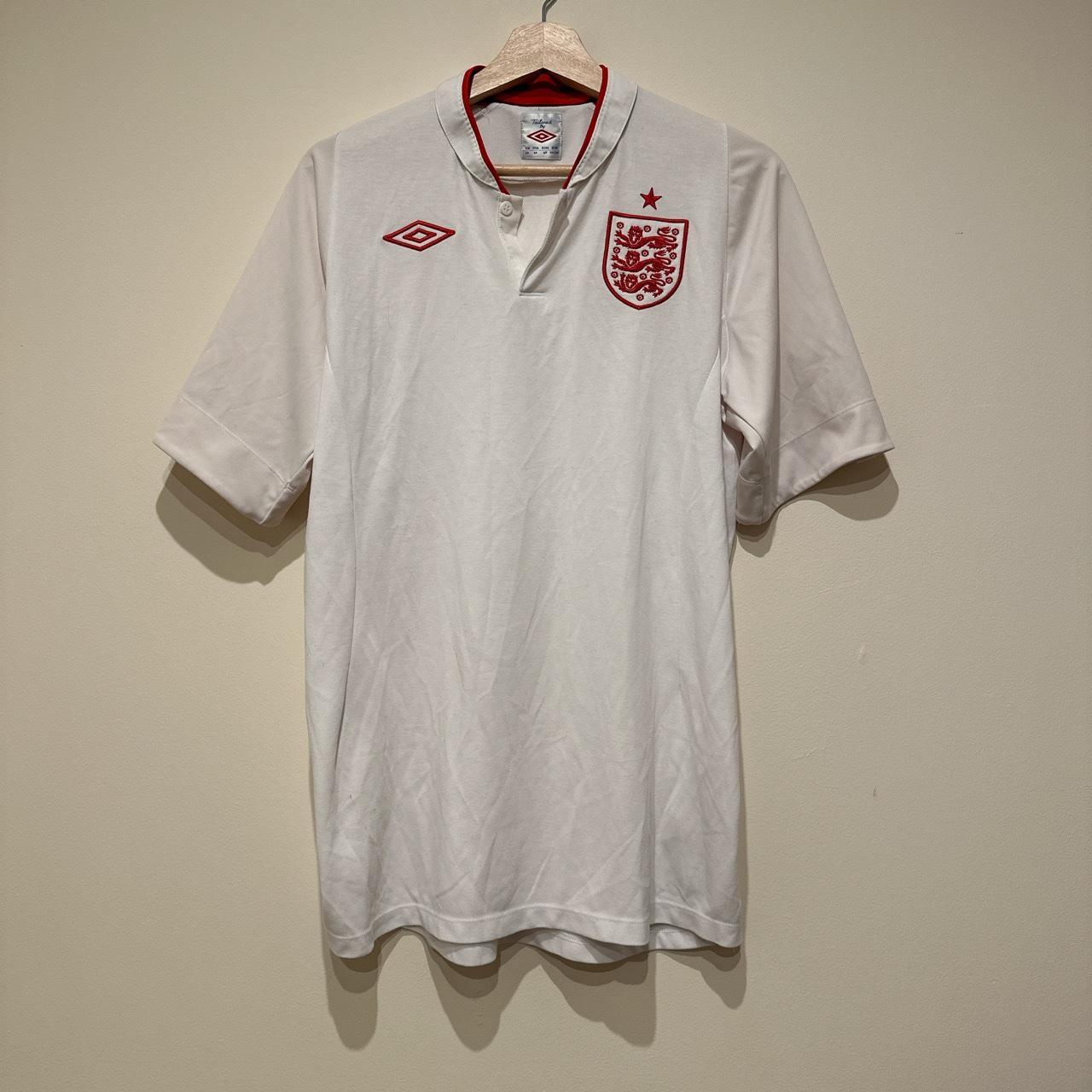 England Football Shirt - Vintage England Football... - Depop