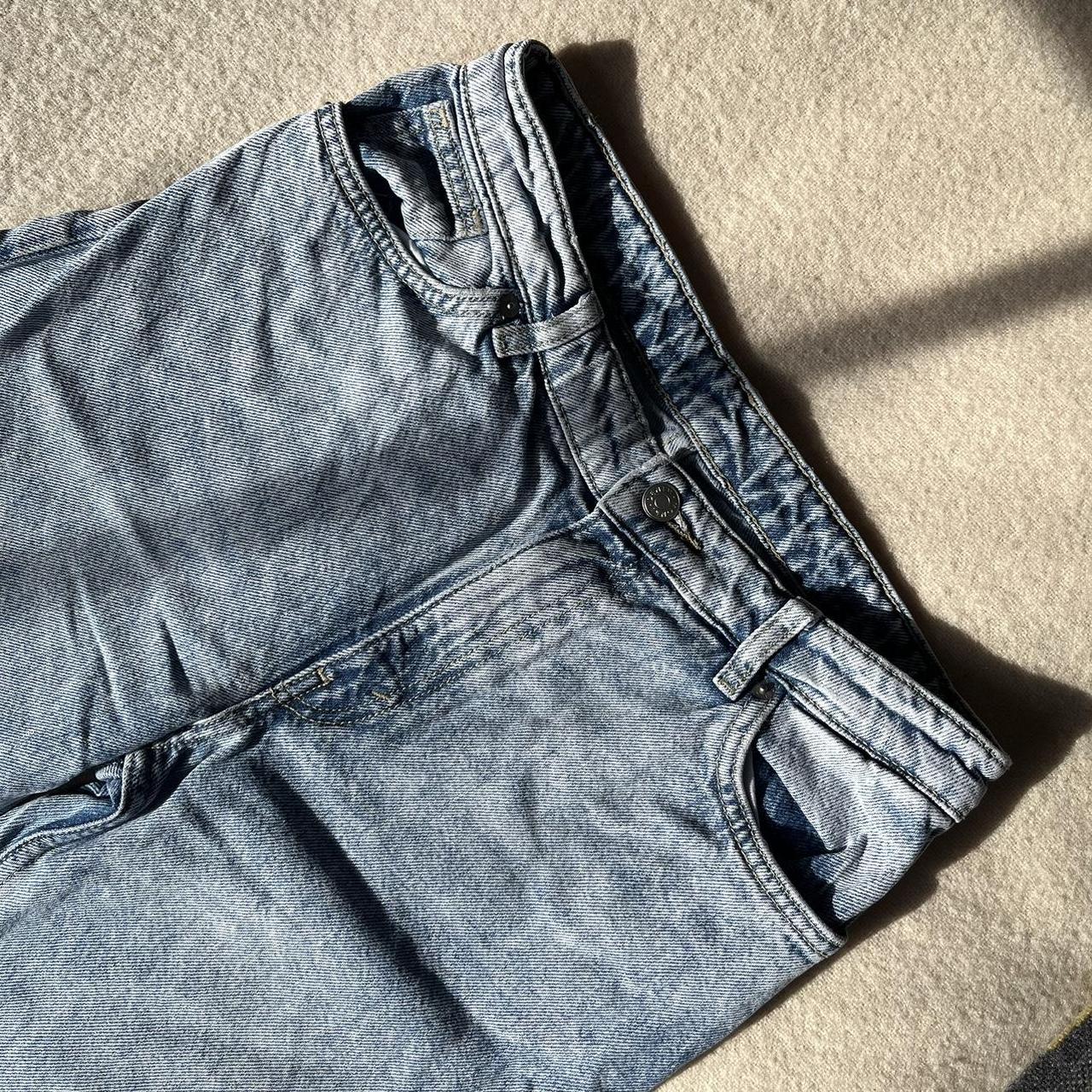 Monki Yoko Light blue jeans Super soft denim, high... - Depop