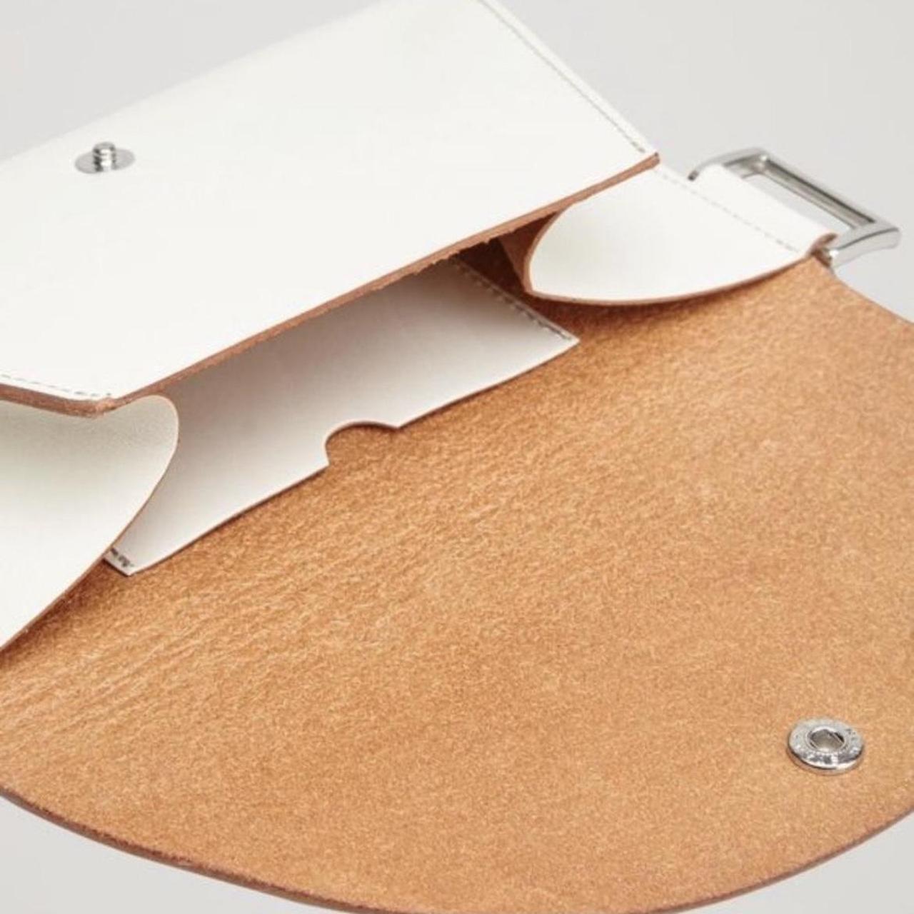 COS Detachable White Leather Belt Bag Retailed... - Depop