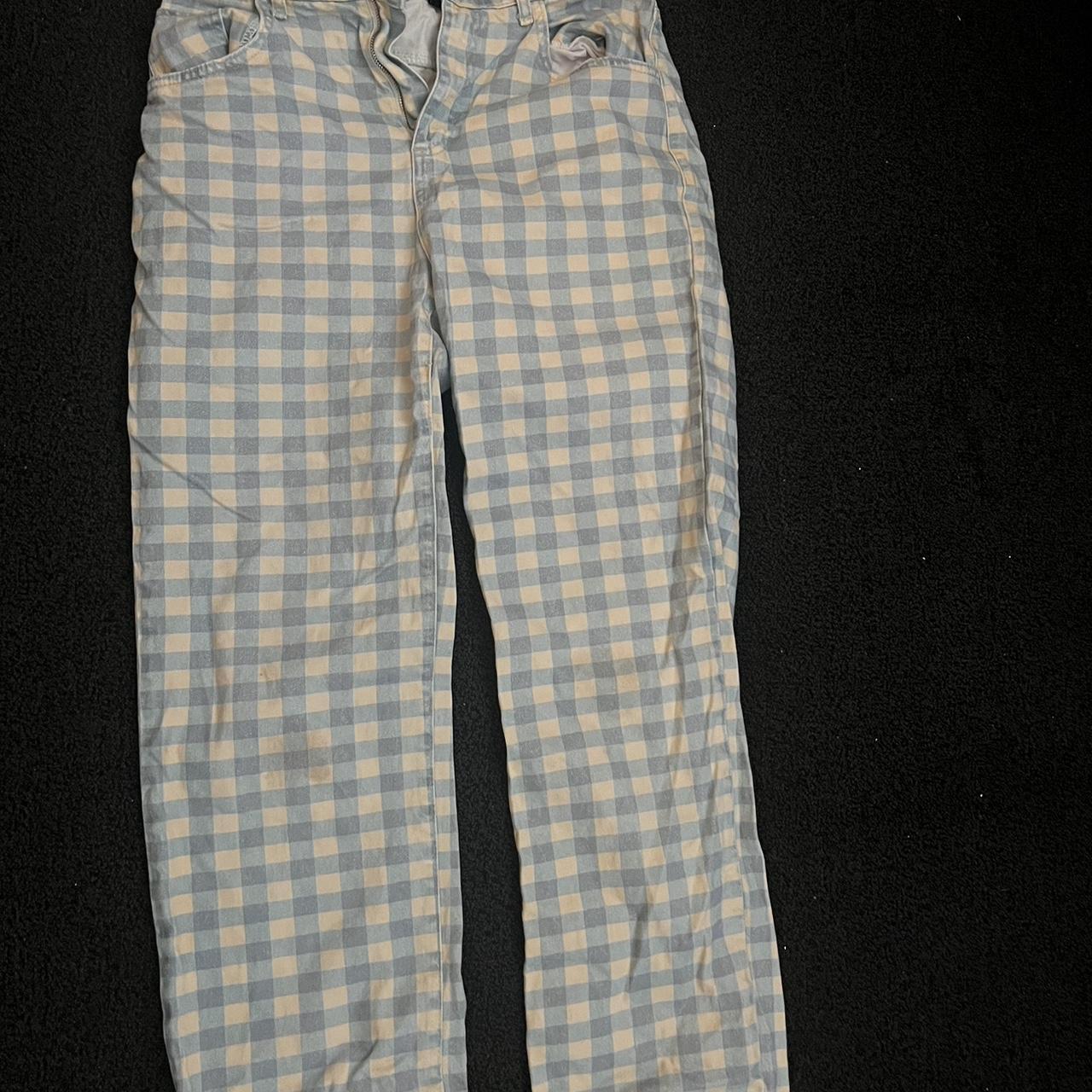 Kickers Gingham Straight Leg Jean from Urban... - Depop