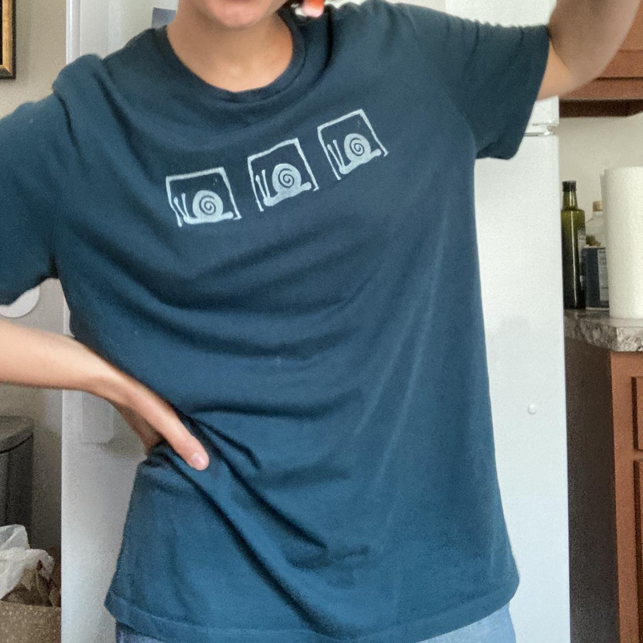 Goodfellow & Co. Women's Blue T-shirt | Depop