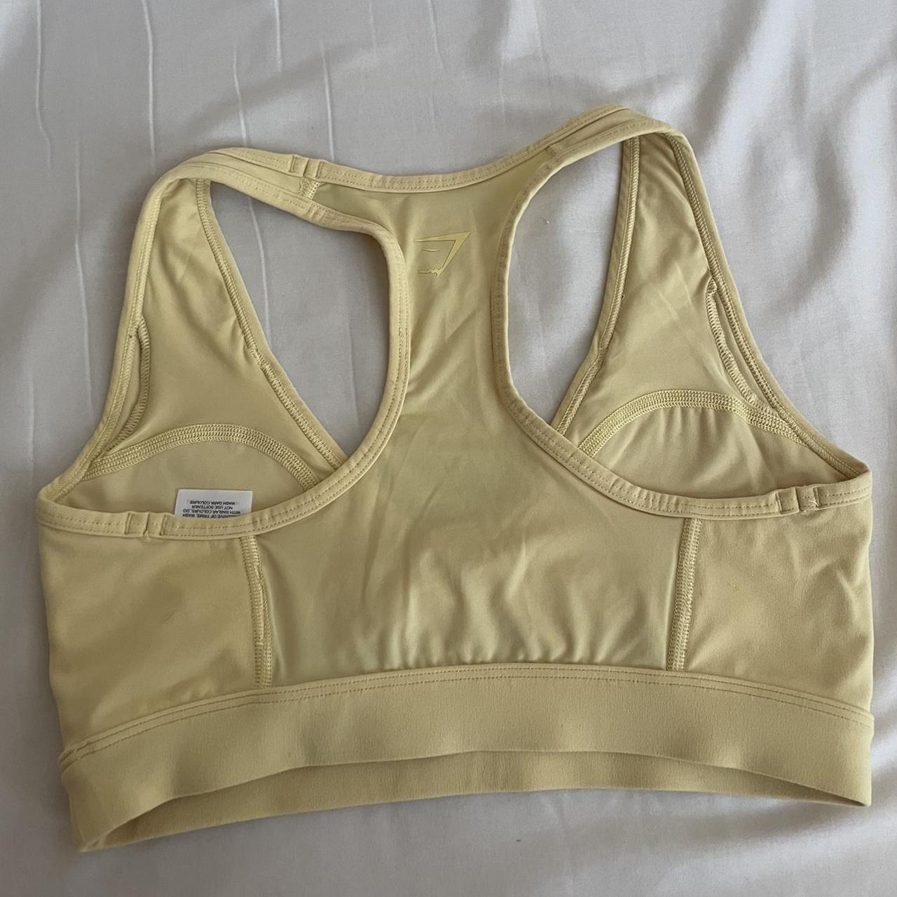 gymshark x whitney simmons collection bra in pollen... - Depop