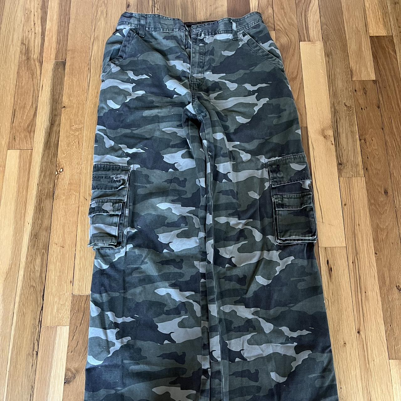 Calvin Klein cargo pants!!! Tag looks like it says... - Depop