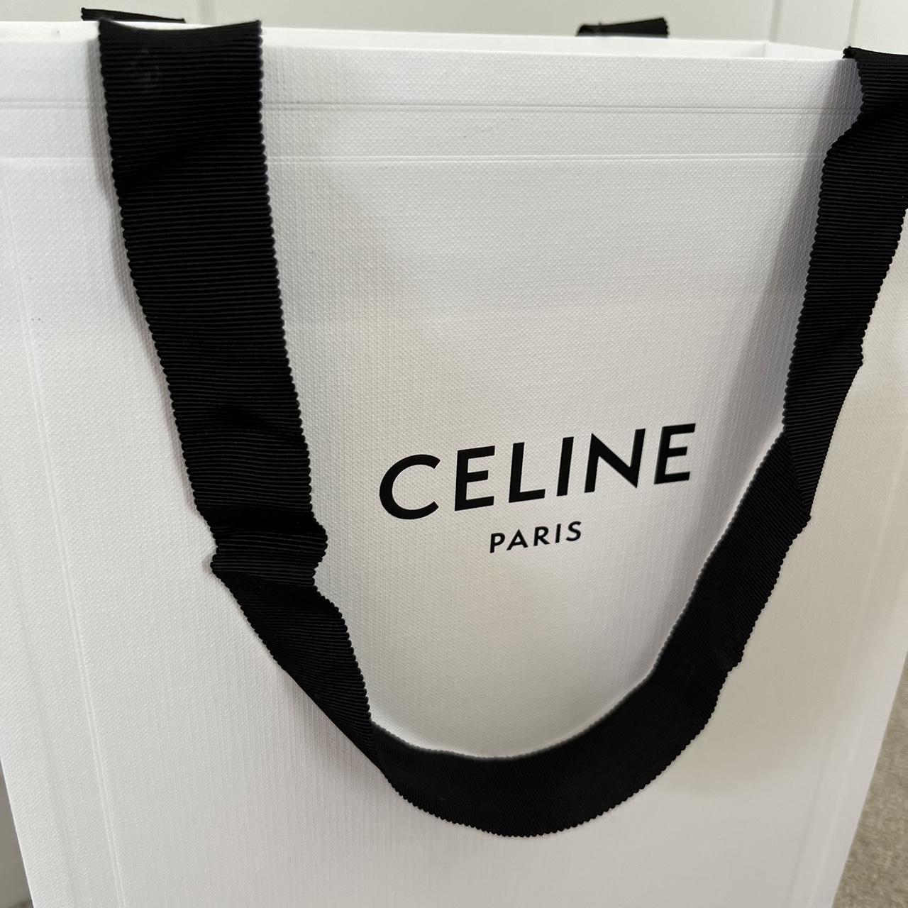 Celine gift bag. White medium size gift bag with... - Depop