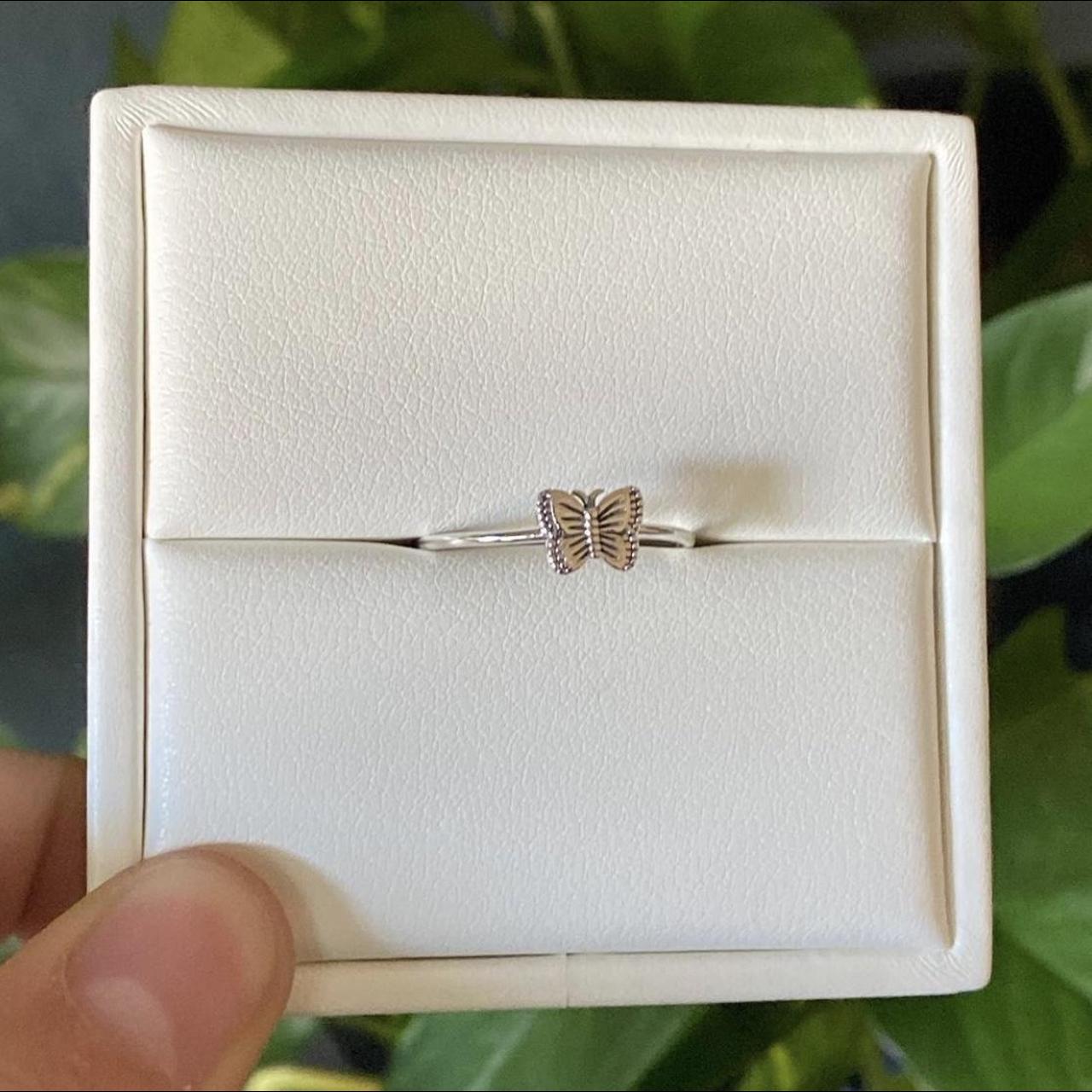 Mini Butterfly .925 Sterling Silver Ring ⁣ •price:... - Depop