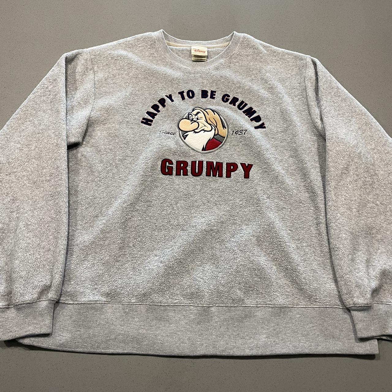 Vintage 90s Disney Grumpy Pullover Crewneck Sweater... - Depop