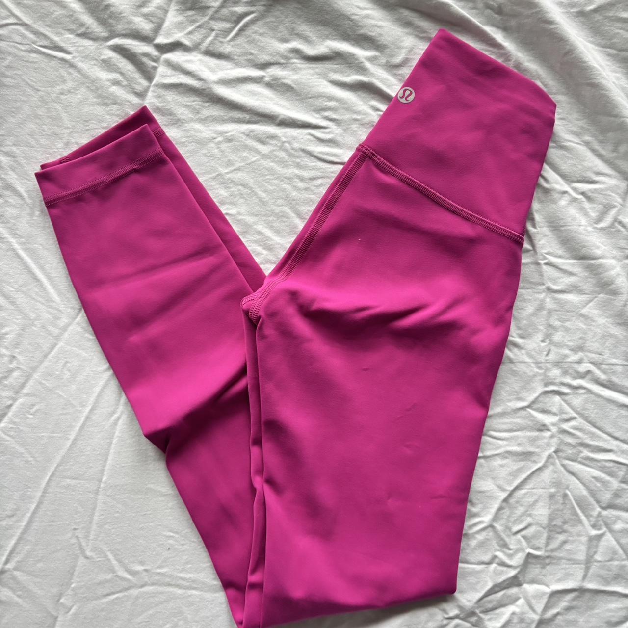 lululemon wunder trains raspberry color size 0... | Depop