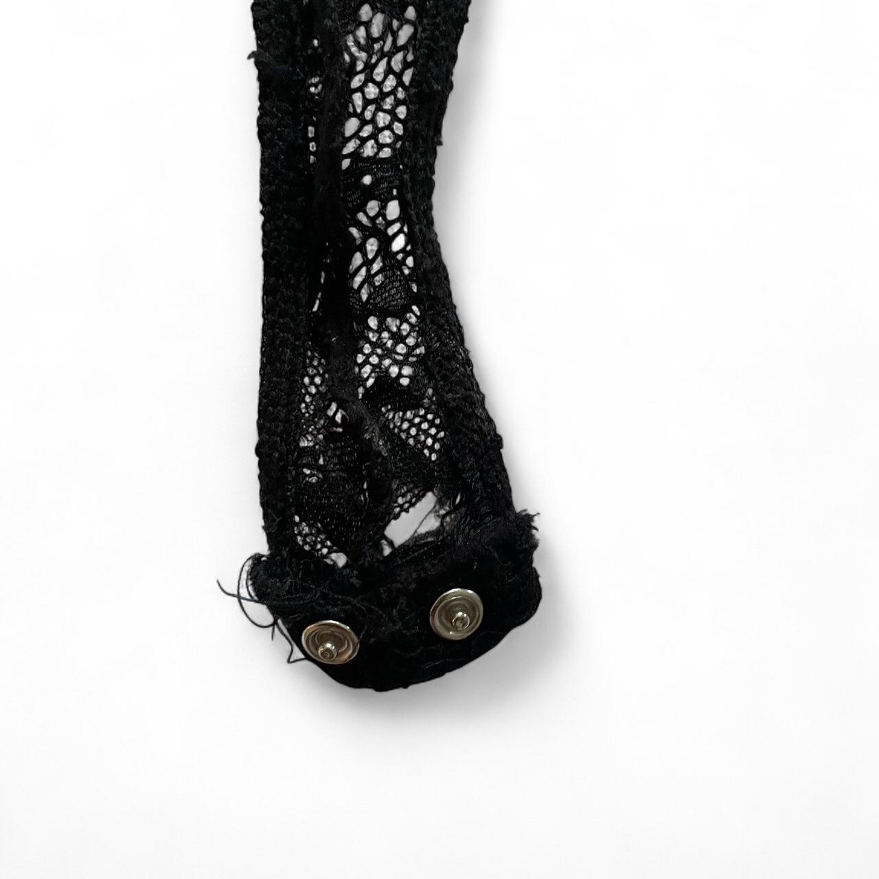 garage black lace bodysuit with open backs size... | Depop