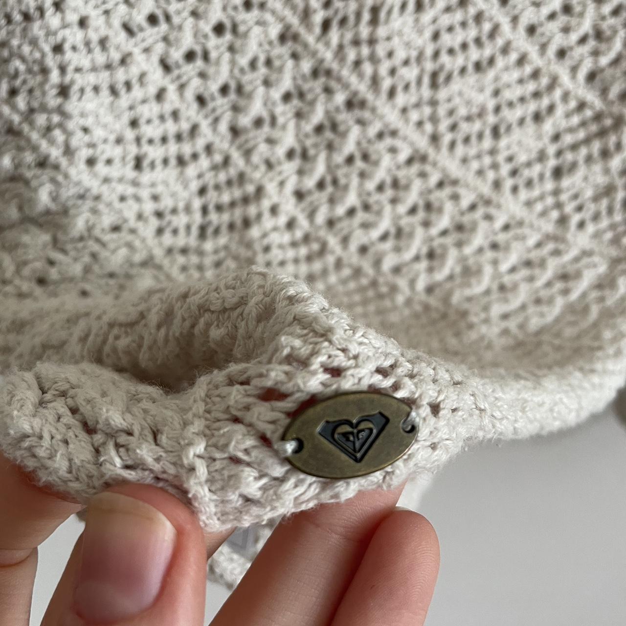 Cutest little crochet Roxy shrug... - Depop