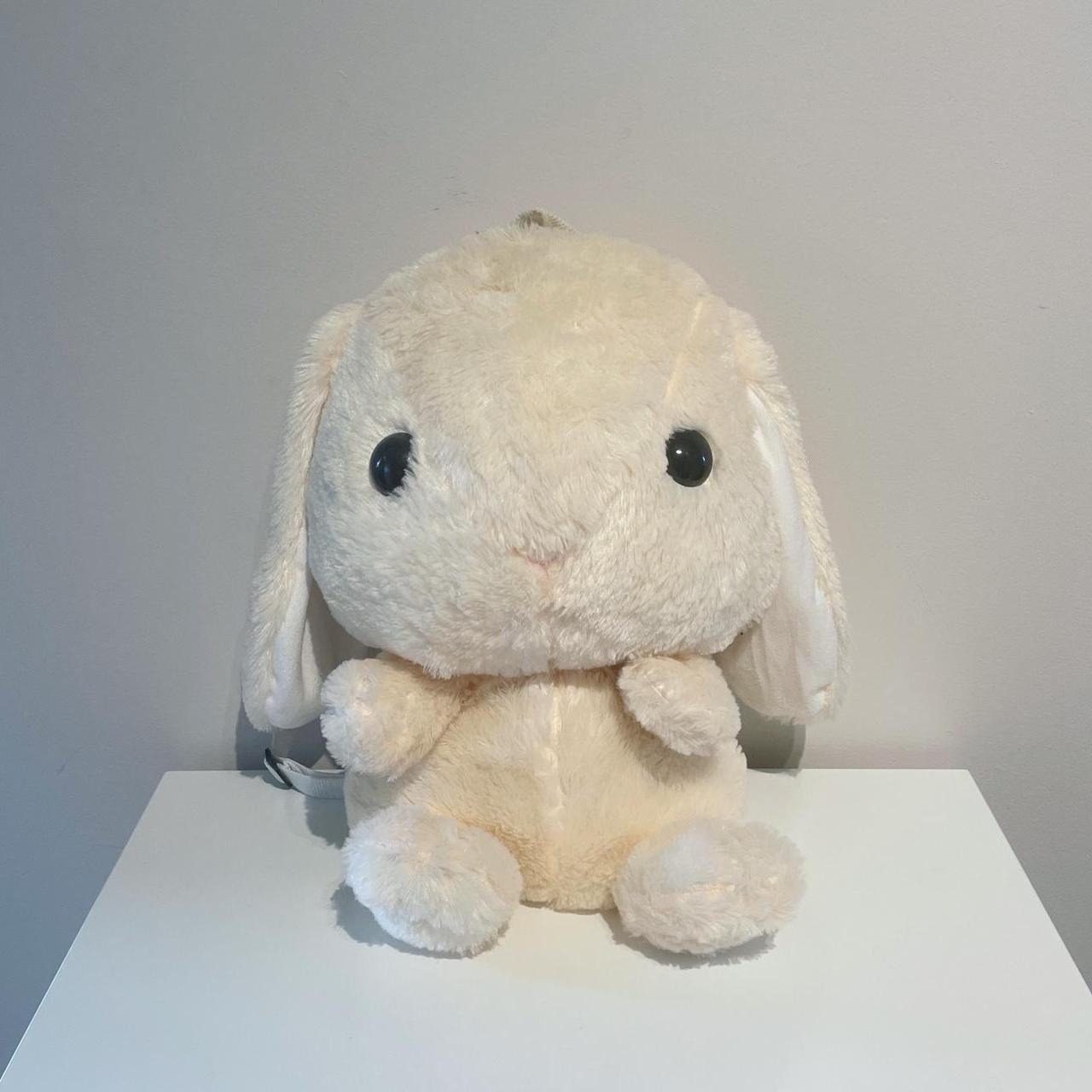 Cream colour fluffy bunny backpack~ Super cute and... - Depop