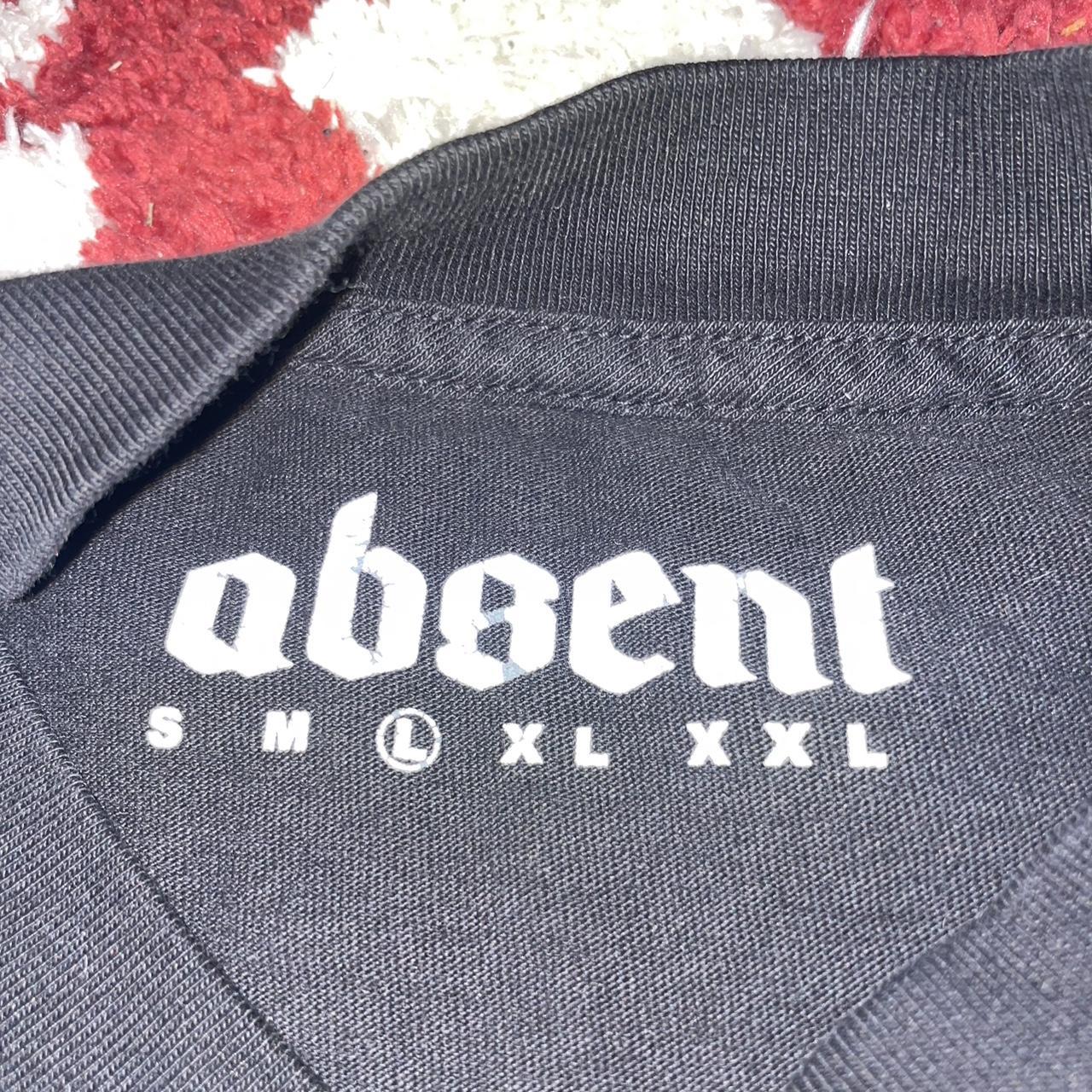 absent usa black puff print t shirt printed on LA... - Depop