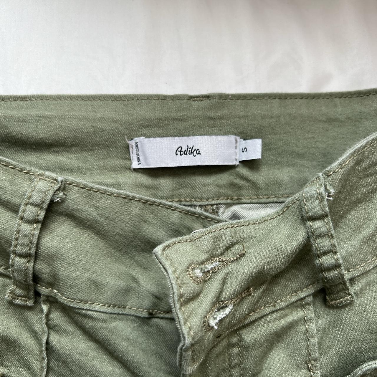 Women's Green and Khaki Jeans | Depop