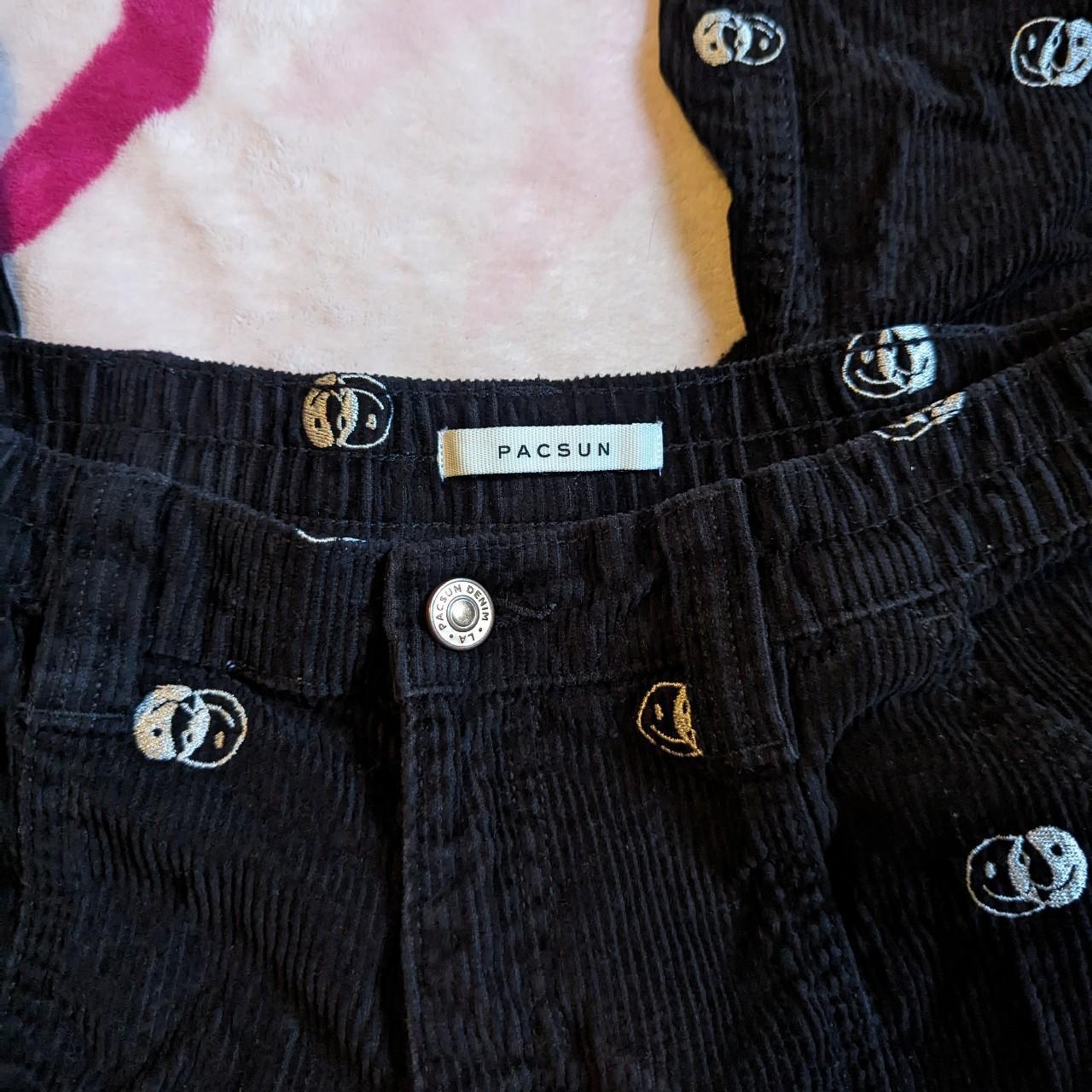 Pacsun smiley face pants They are corduroy with... | Depop