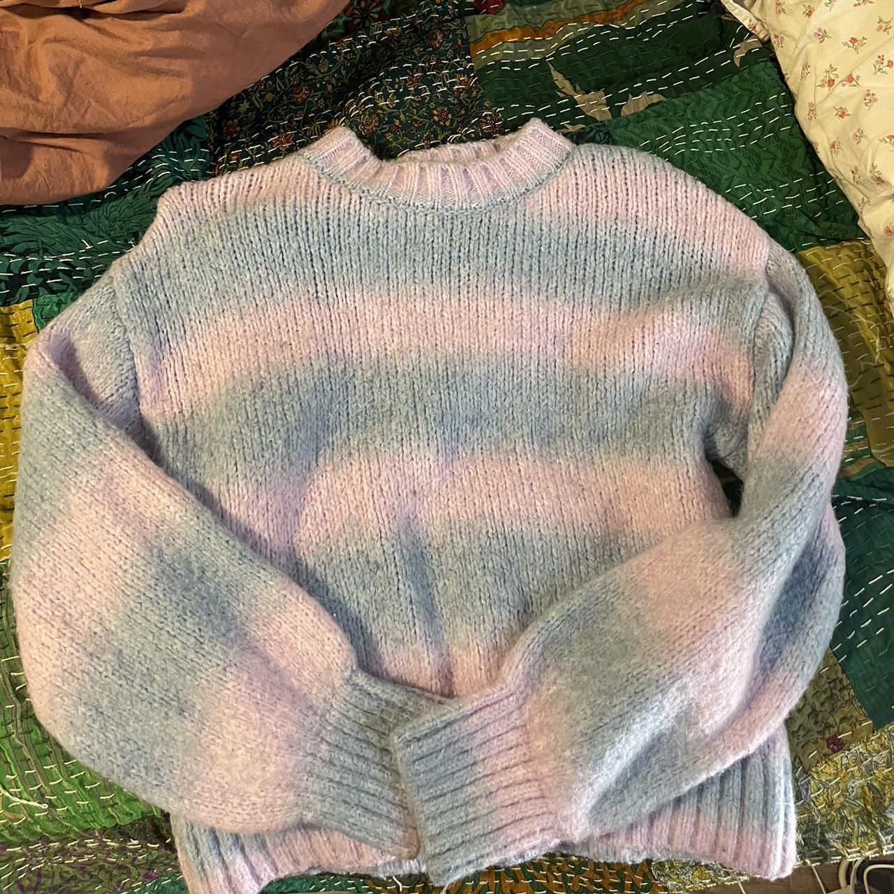 cute cotton candy colored sweater from mango never... - Depop