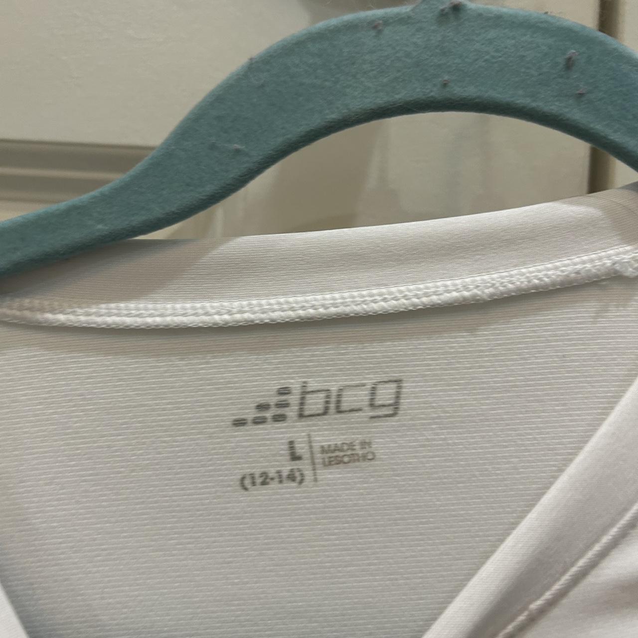 White BCG long sleeve in a youth large! In great... - Depop