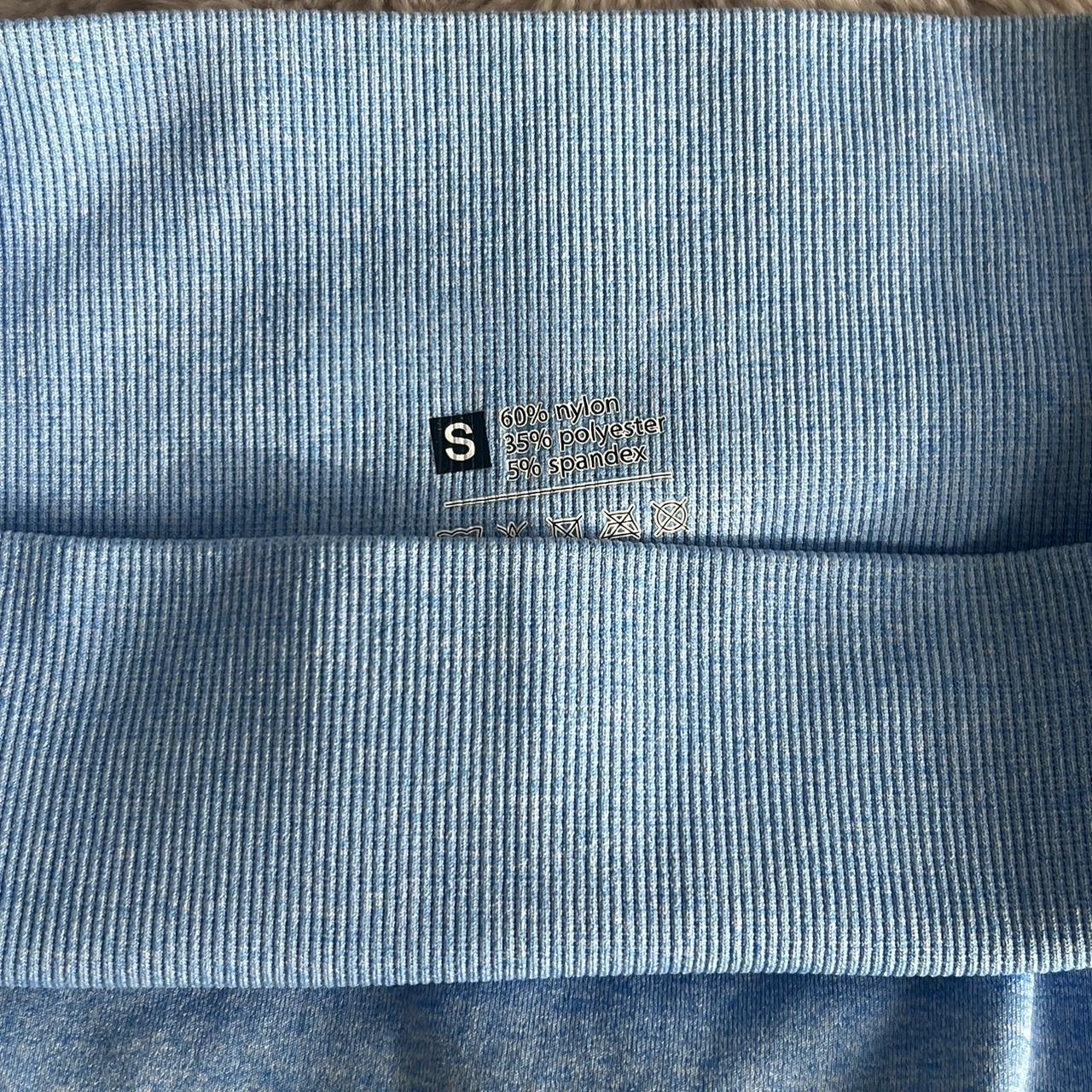 AMAZON BLUE GYM SET - size small - thumbholes - so... - Depop