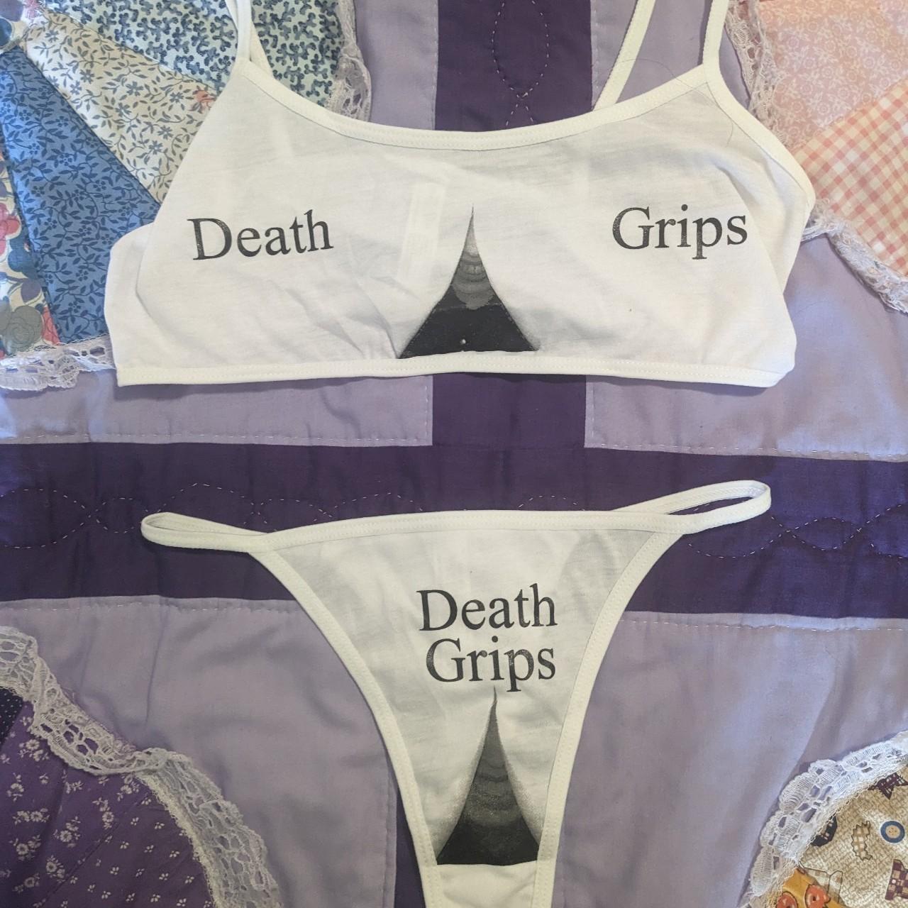 Praying Women's Black and White Underwear | Depop