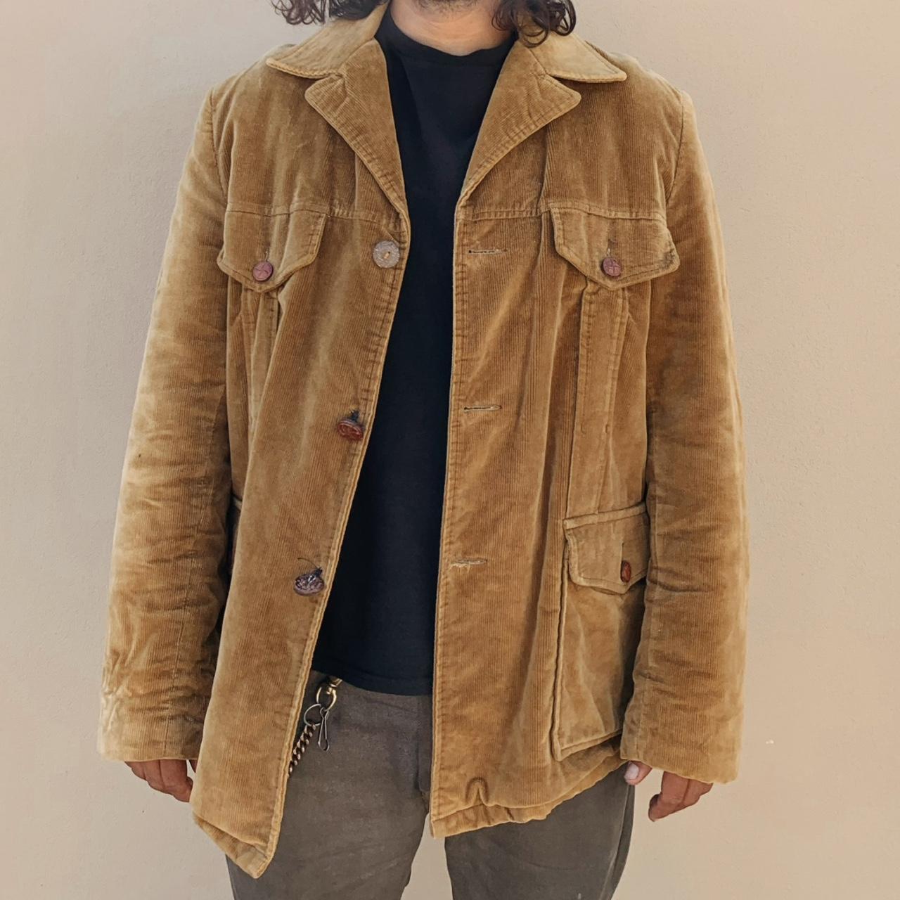 Sir Jac brown corduroy jacket with a vintage vibe... - Depop