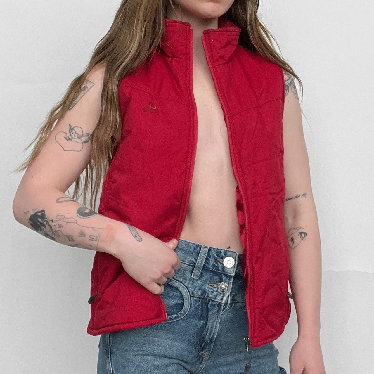 Nike ACG Women's Red Gilet | Depop