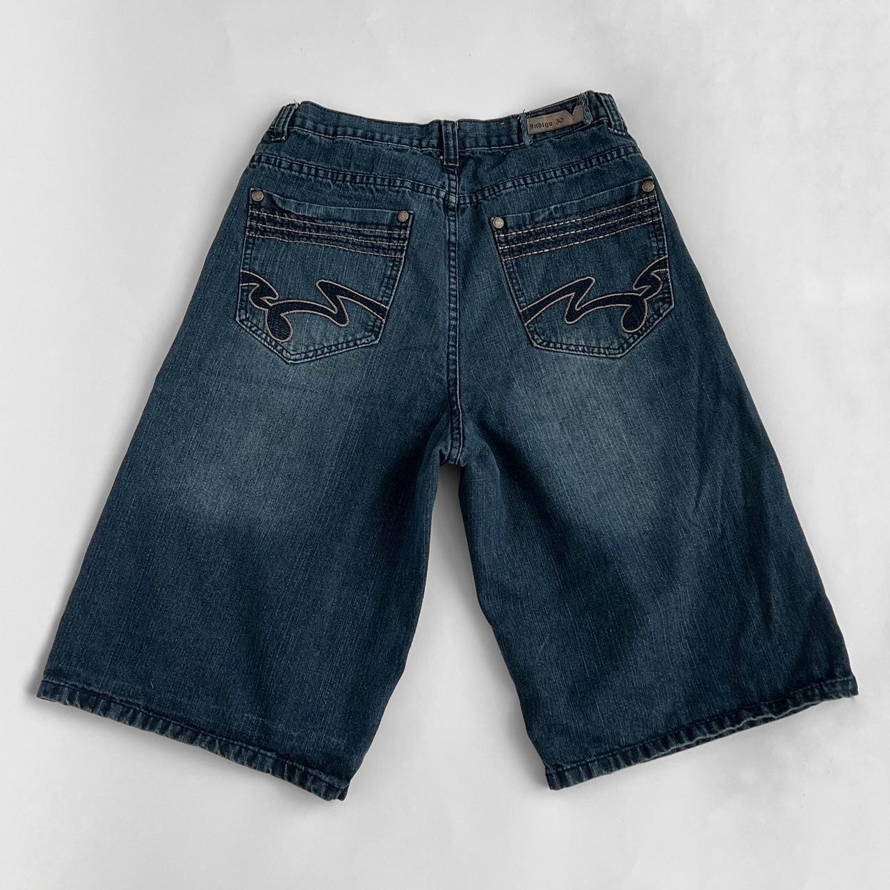 vintage baggy relaxed long bermuda shorts vintage... - Depop