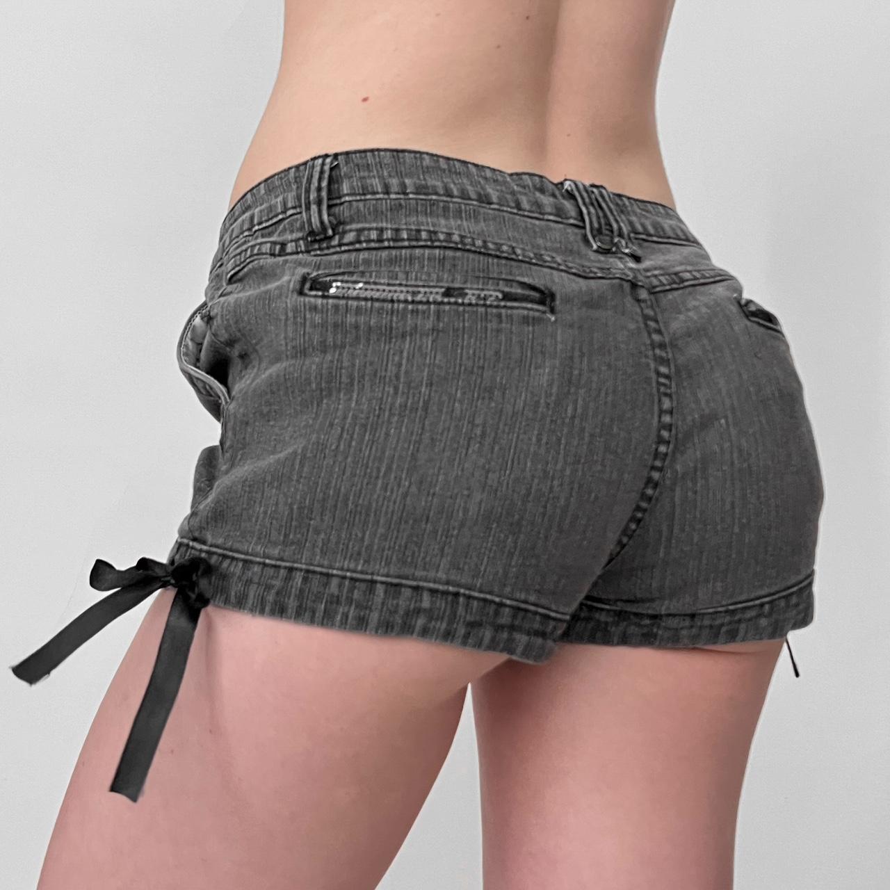 Vintage Low Rise Denim Booty Shorts Vintage 1955 Depop