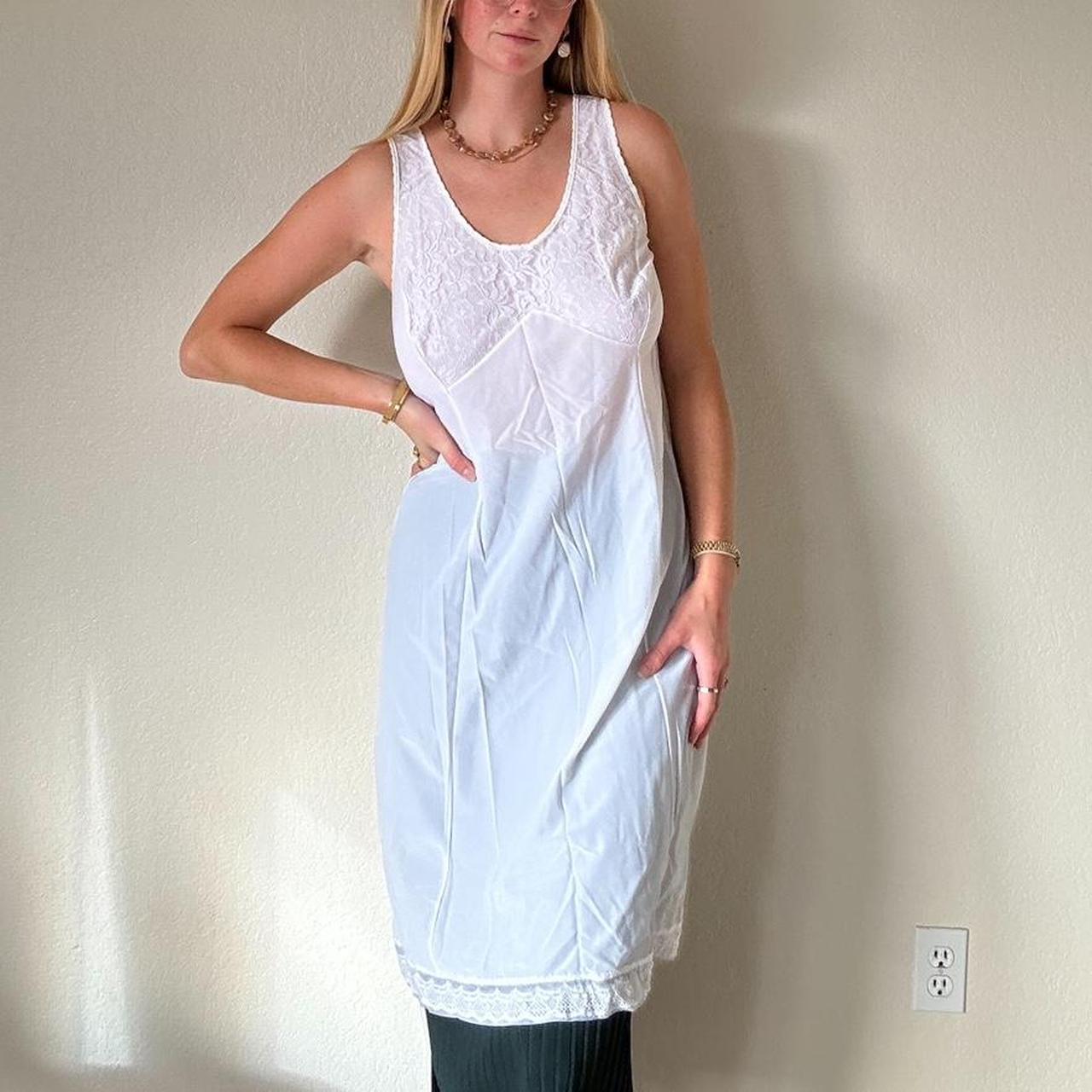 Adorable Sheer White Nightgown Dress Love The Lace Depop