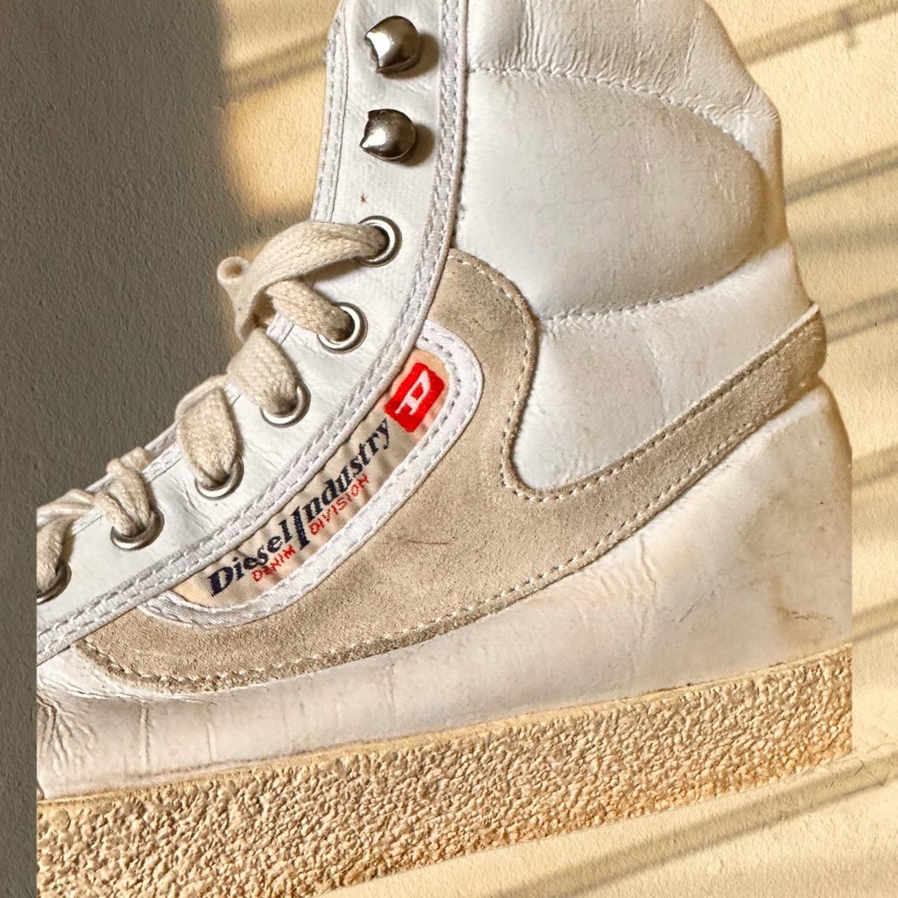 DIESEL Vintage Leather Upward Lace-Up🥯👟🤧 Worn in... - Depop