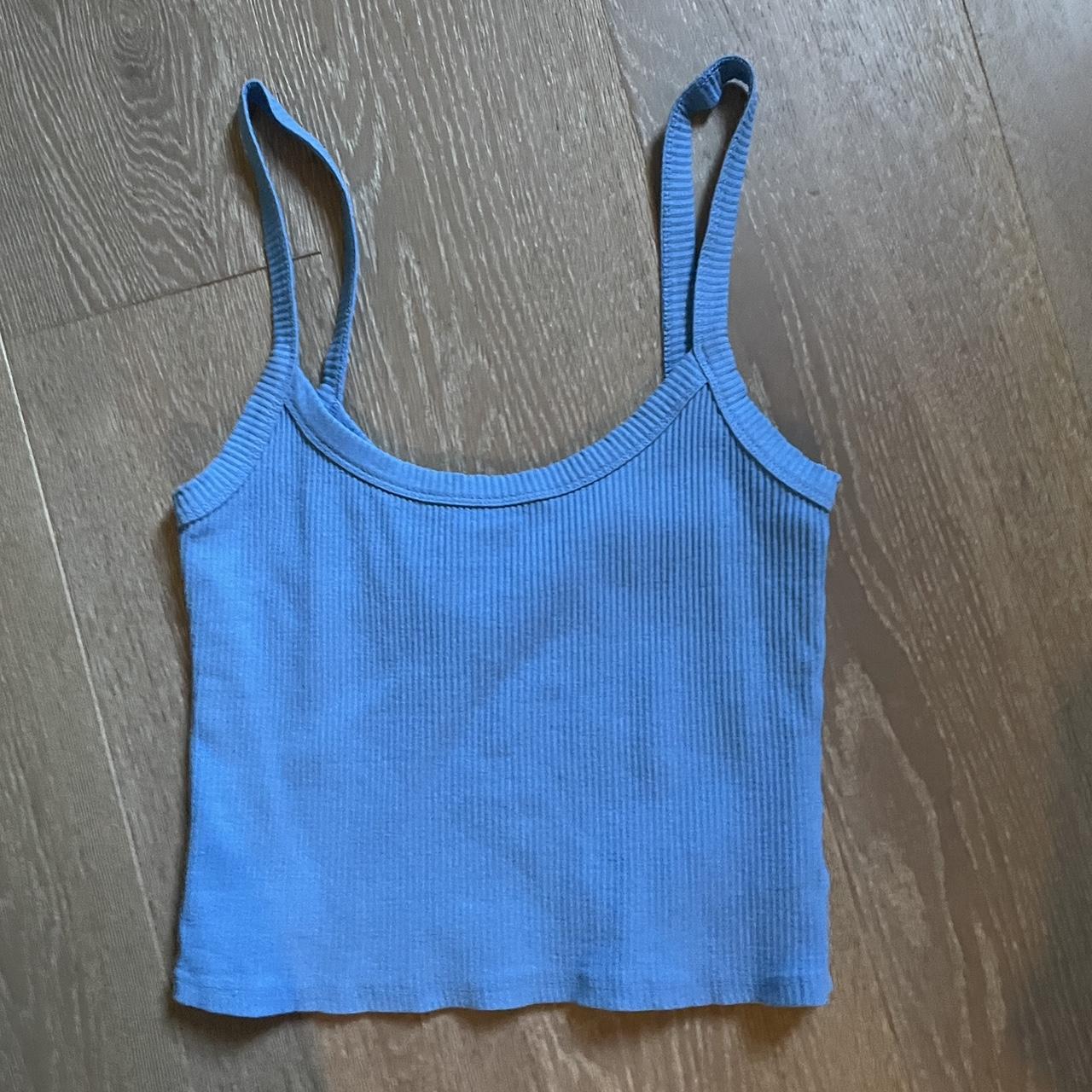 supre size AUS xl so like US L blue tank Lightly... - Depop