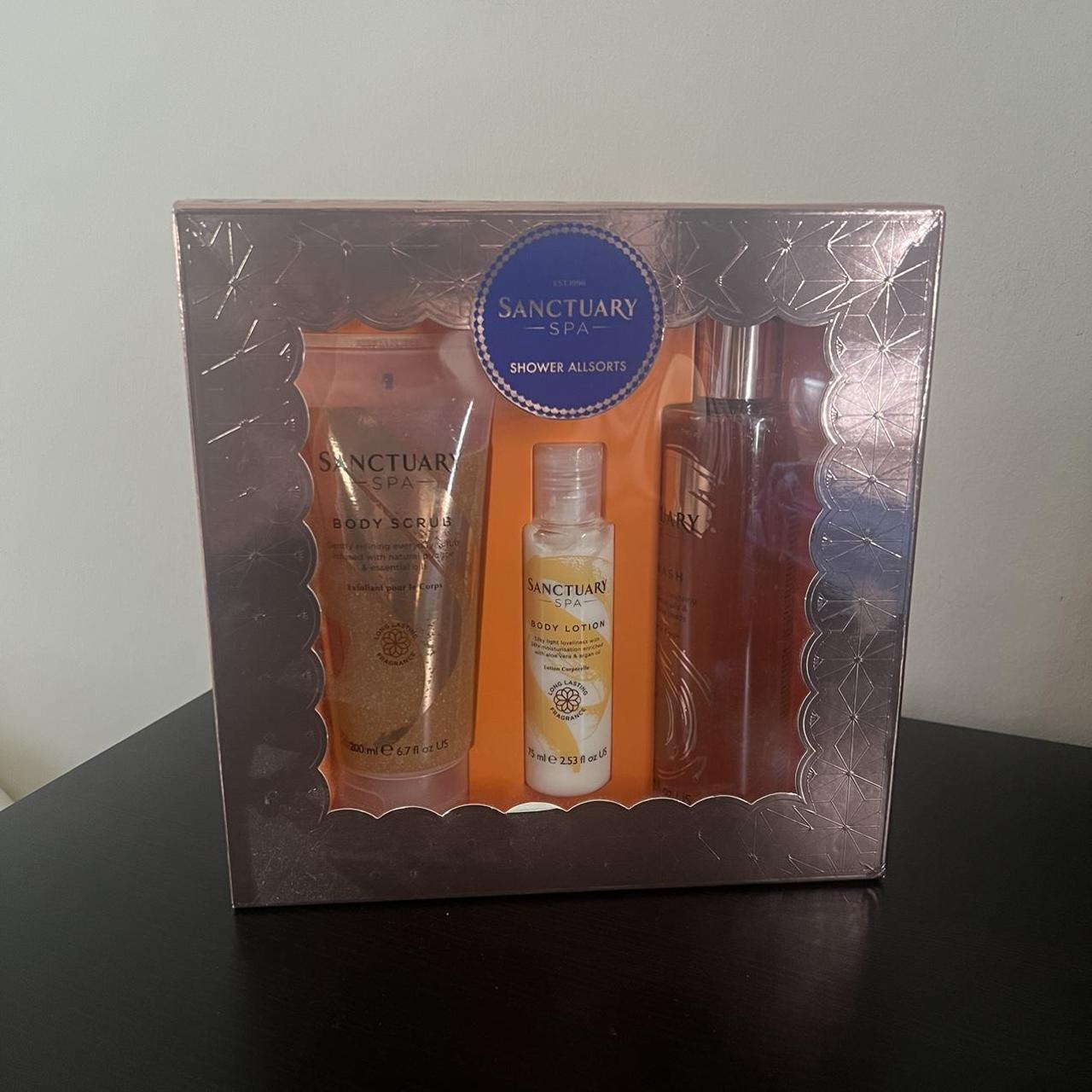 Sanctuary spa shower gift set Includes Body scrub,... - Depop