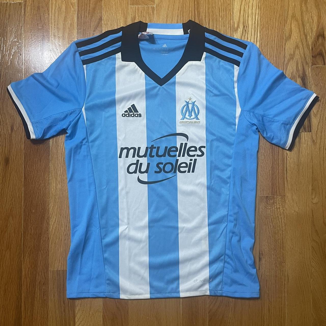 olympique marseille 2016-17 third kit | youth medium... - Depop