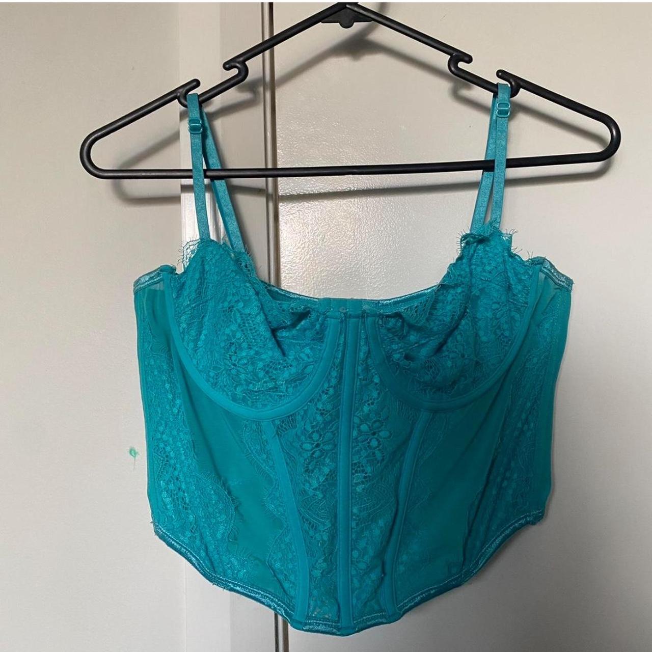 Viral corset from glassons in turquoise Size... - Depop