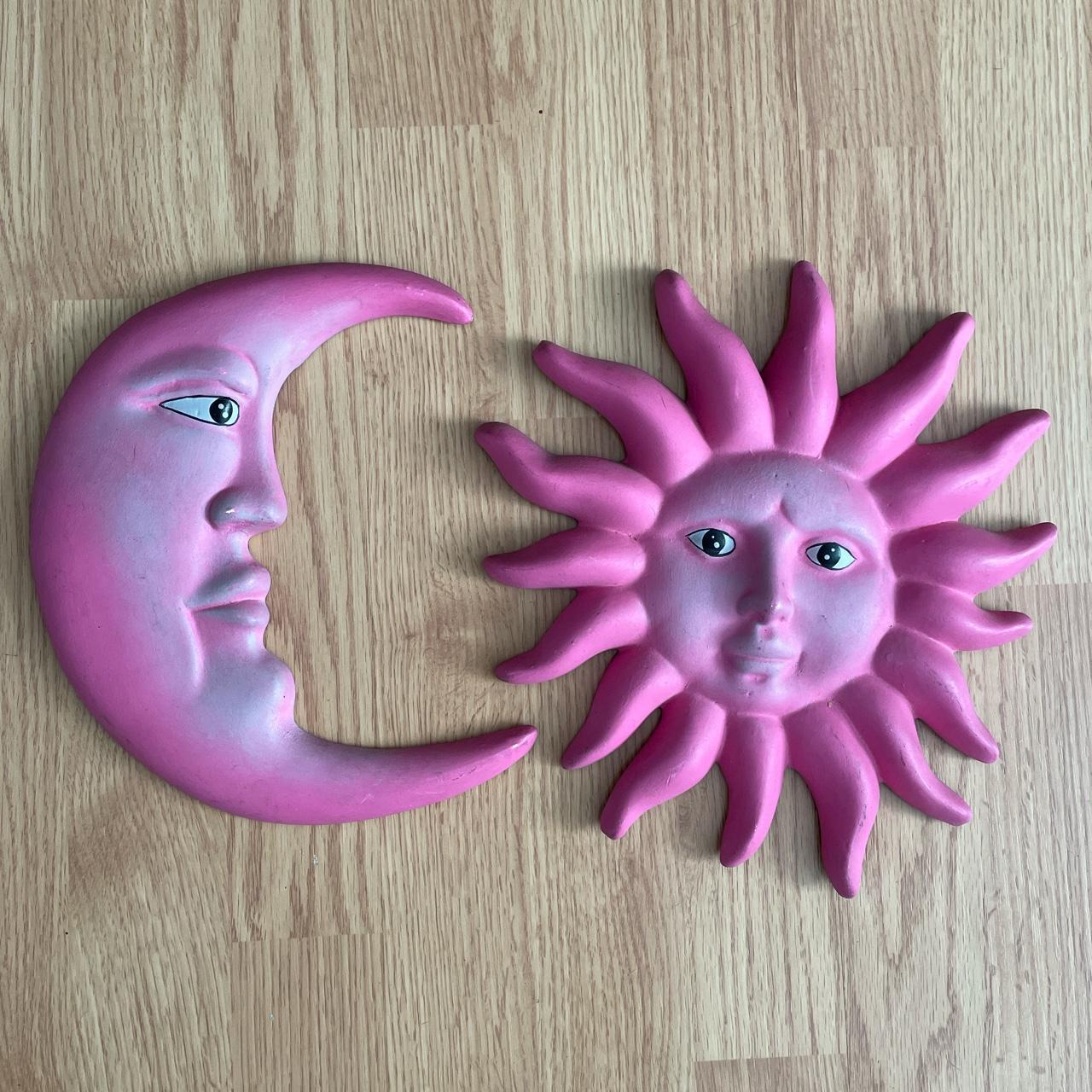 Ceramic sun & moon Not sure why they’re pink! Easy... - Depop