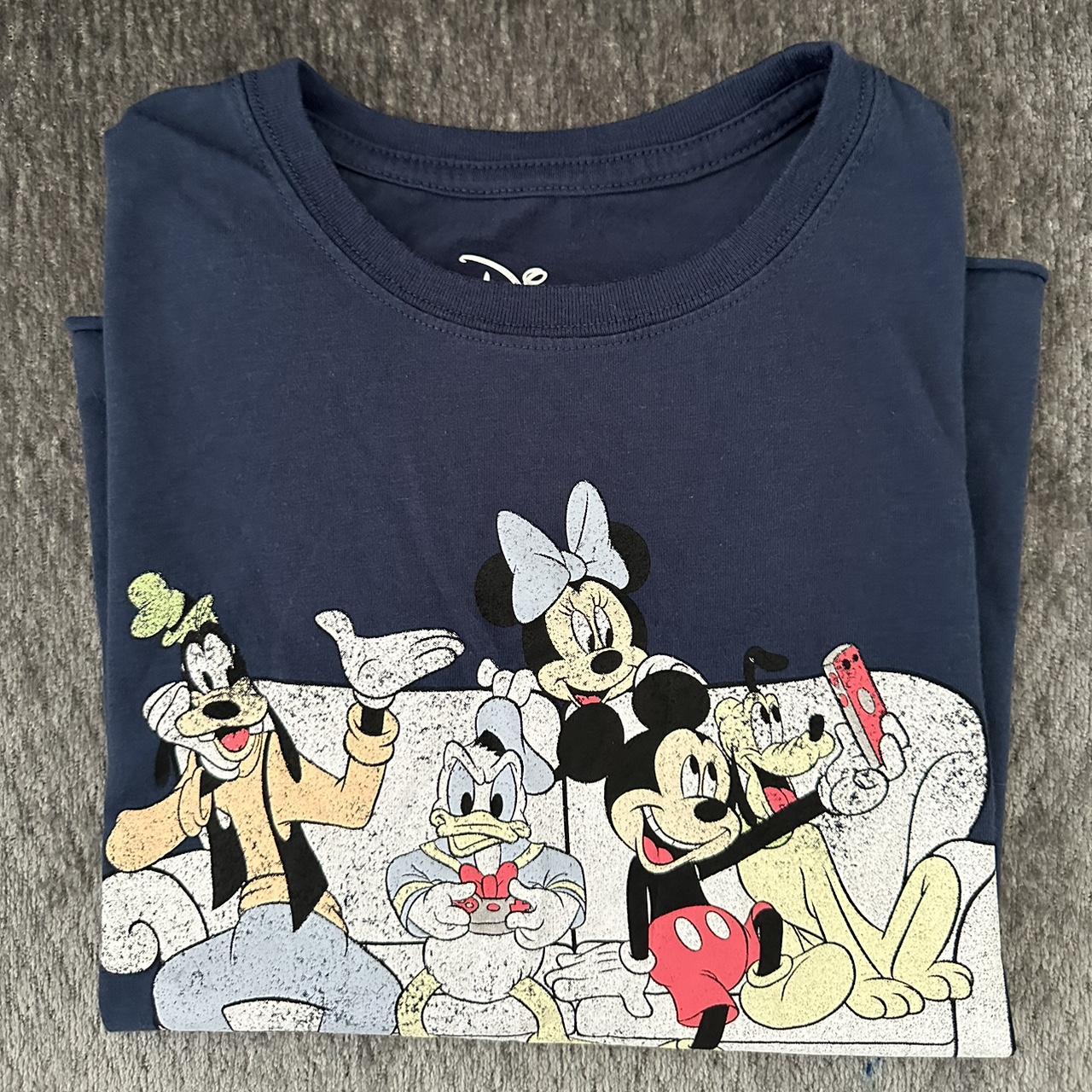 Cropped Disney shirt Cute back side to front of... - Depop