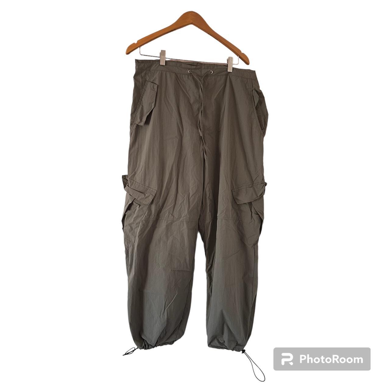 Codibook Korean Brand Binary01 Gray Cargo Jogger... - Depop