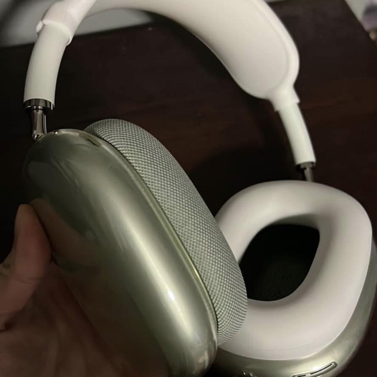 green airpod max. used a couple times but basically... | Depop