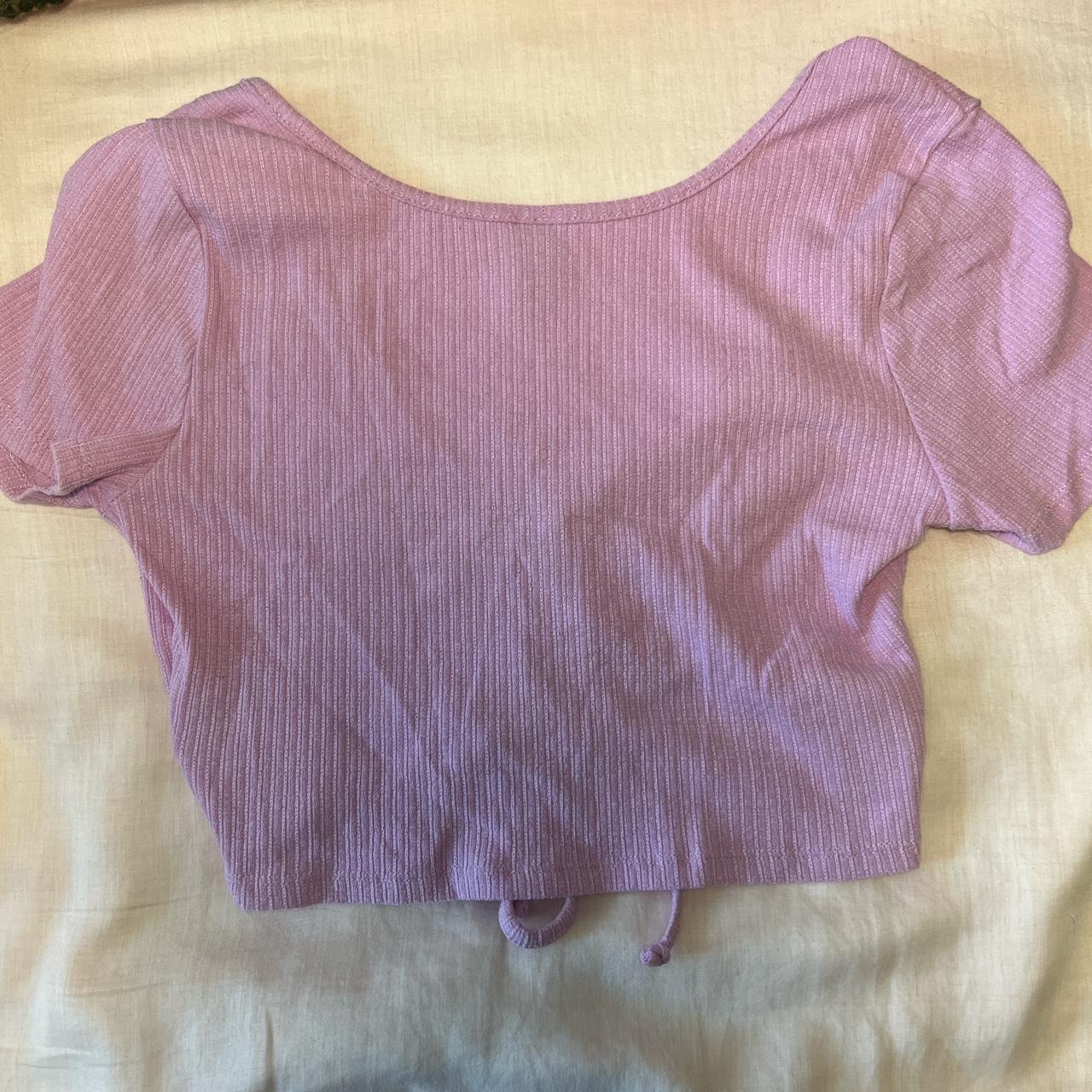 White Fable pink going out top, never worn but... - Depop