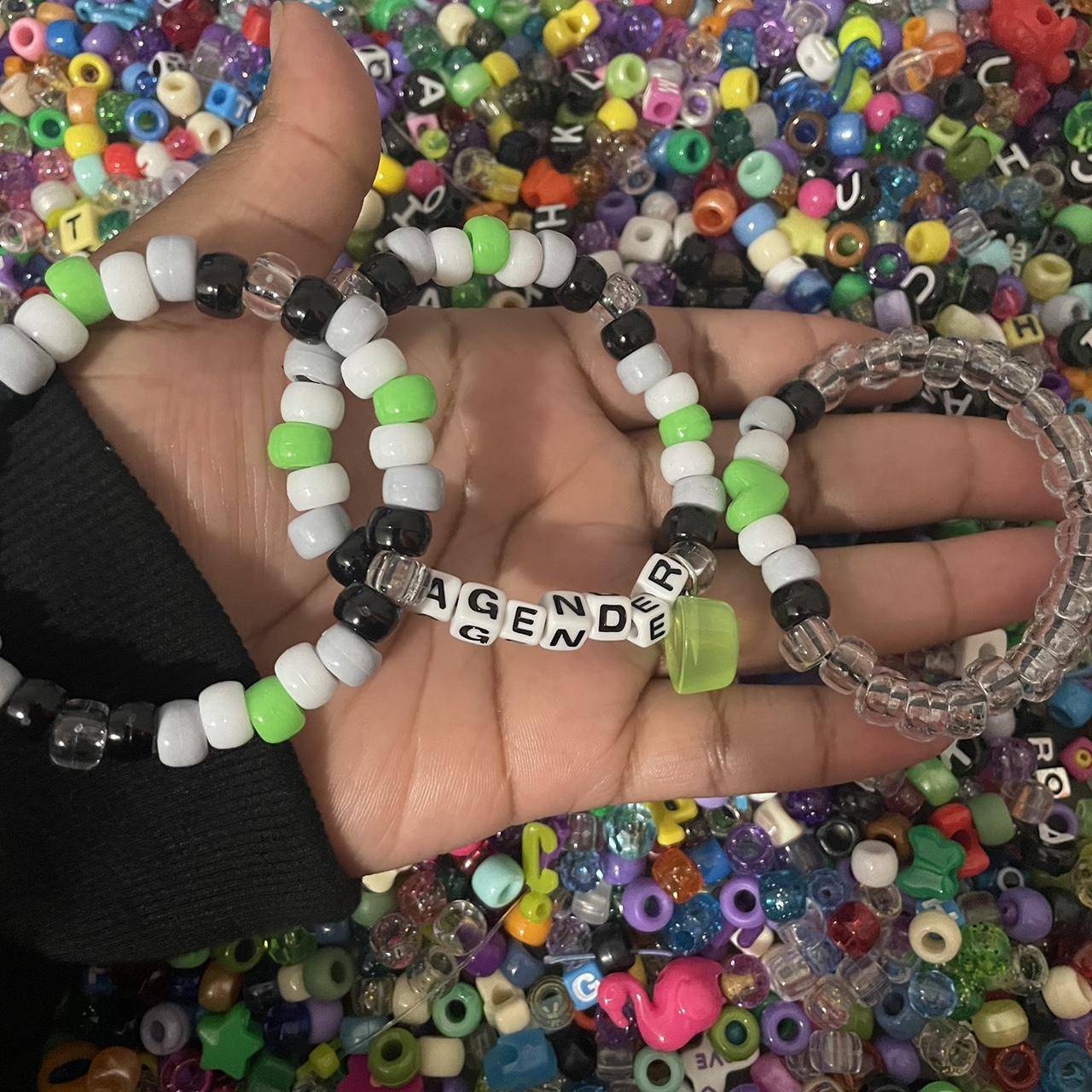 AGENDER RANDOM KANDI PRIDE SINGLES- 5 SINGLES no... | Depop