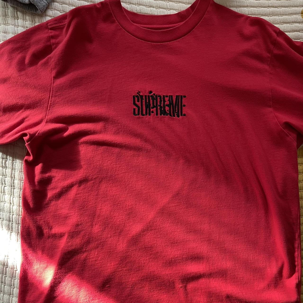 Red Supreme t shirt Size large True to size Has a... - Depop