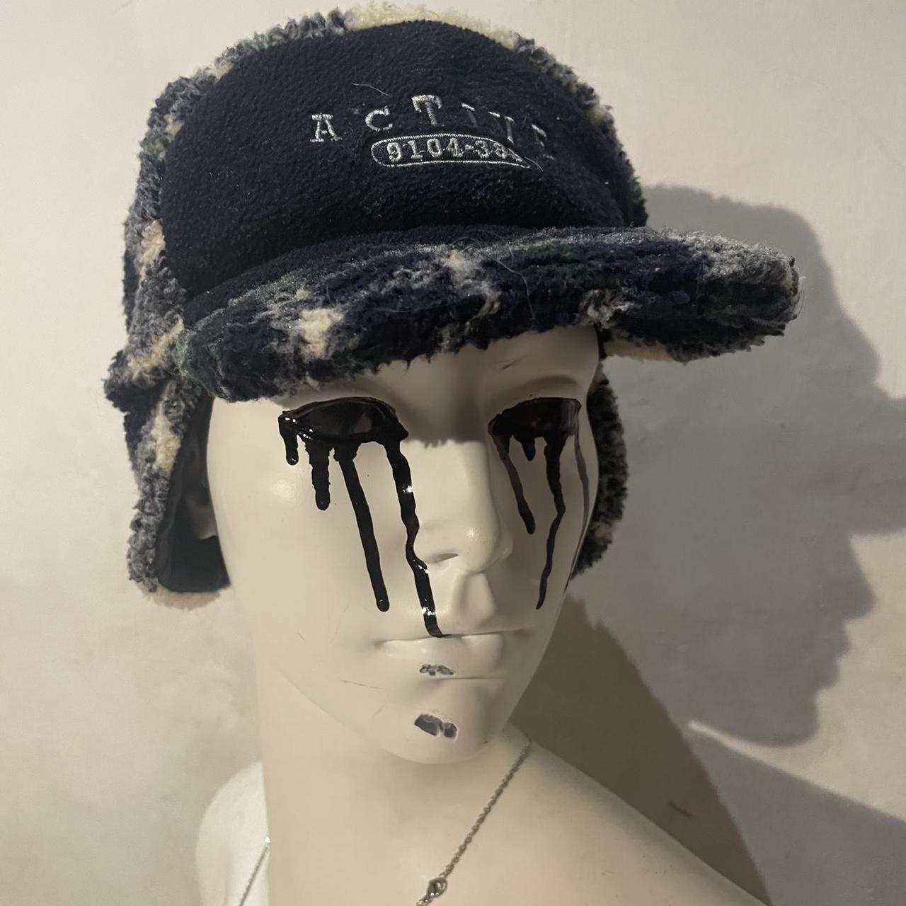 Vintage Canadian ear flap cap - size S/M - Flannel... - Depop