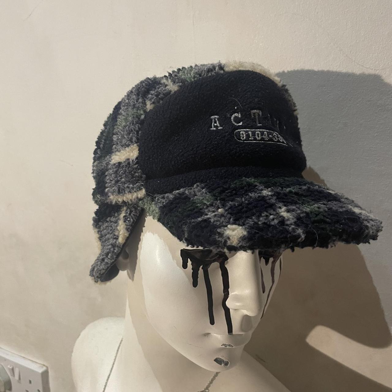 Vintage Canadian ear flap cap - size S/M - Flannel... - Depop