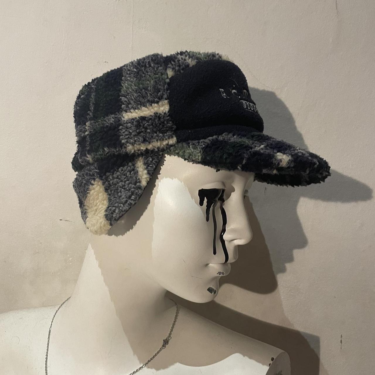 Vintage Canadian ear flap cap - size S/M - Flannel... - Depop