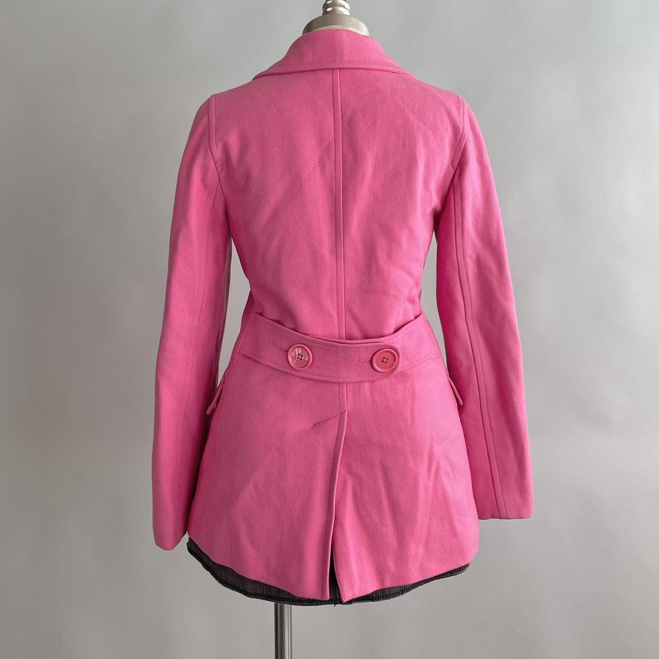 Delia’s Pink Wool Coat 2000s Delia’s pink wool... - Depop