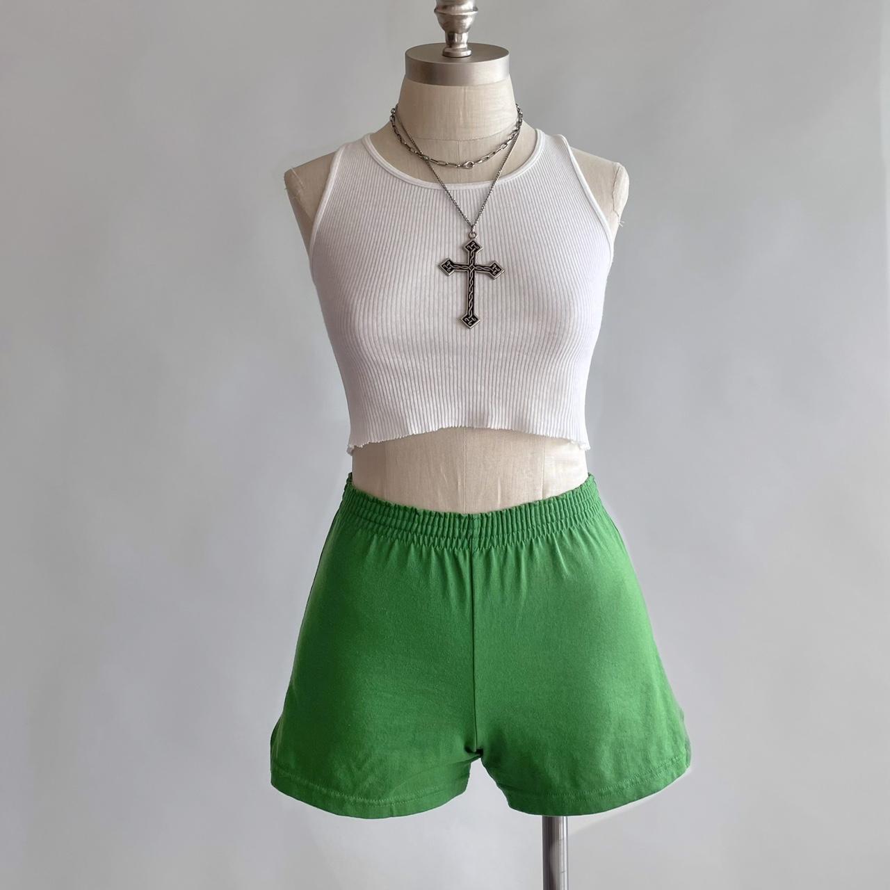 Soffe Women's Green Shorts | Depop
